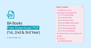 BA Books Free Download PDF (2026): 1st, 2nd & 3rd Year